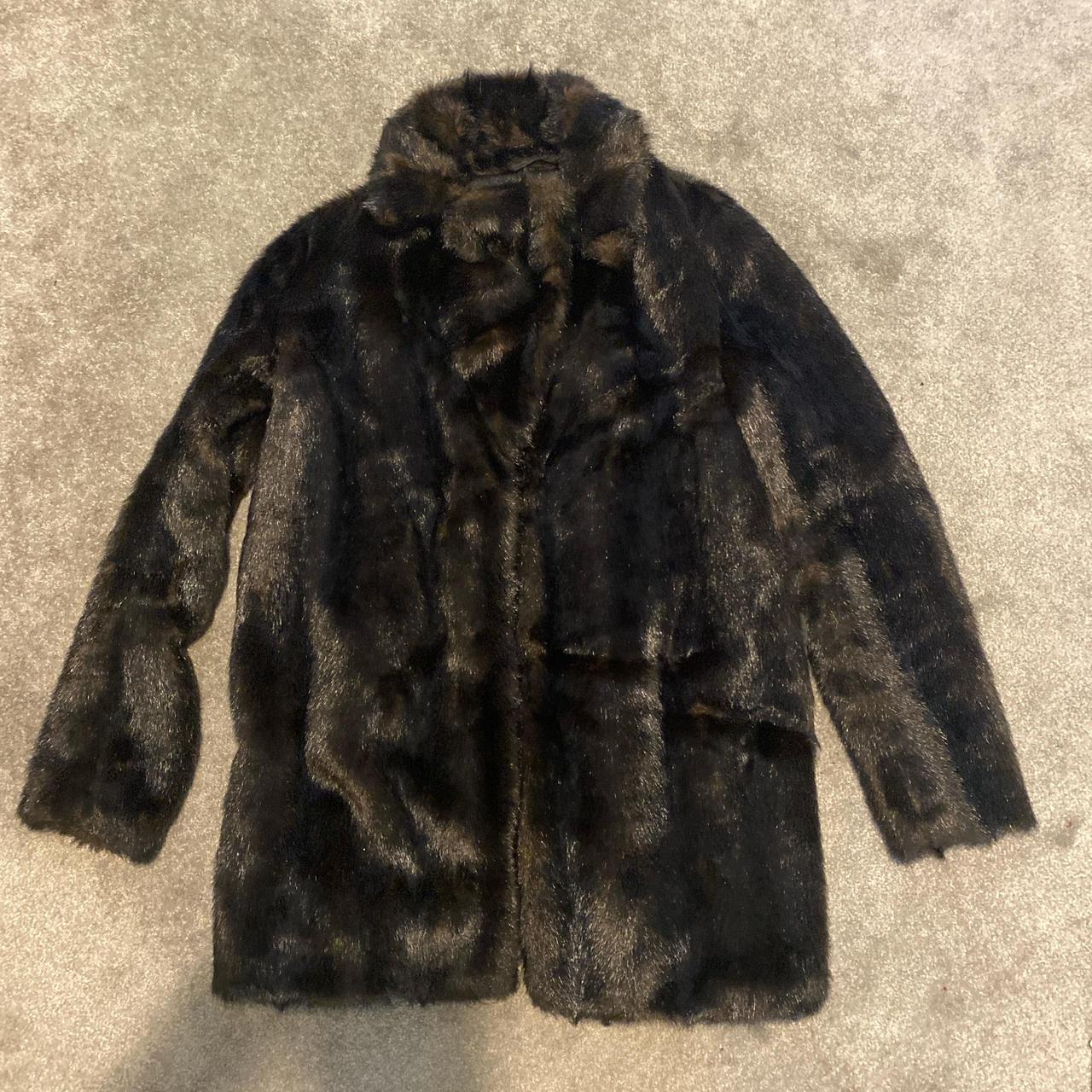 Zara brown fur coat Fantastic condition on the... | Depop