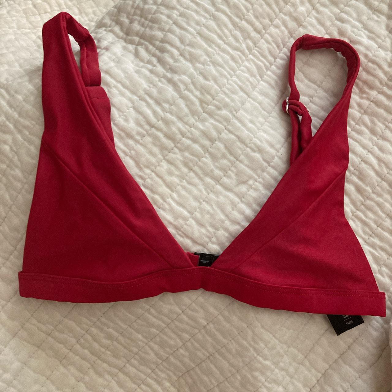 Blackbough red Bikini Top - Depop