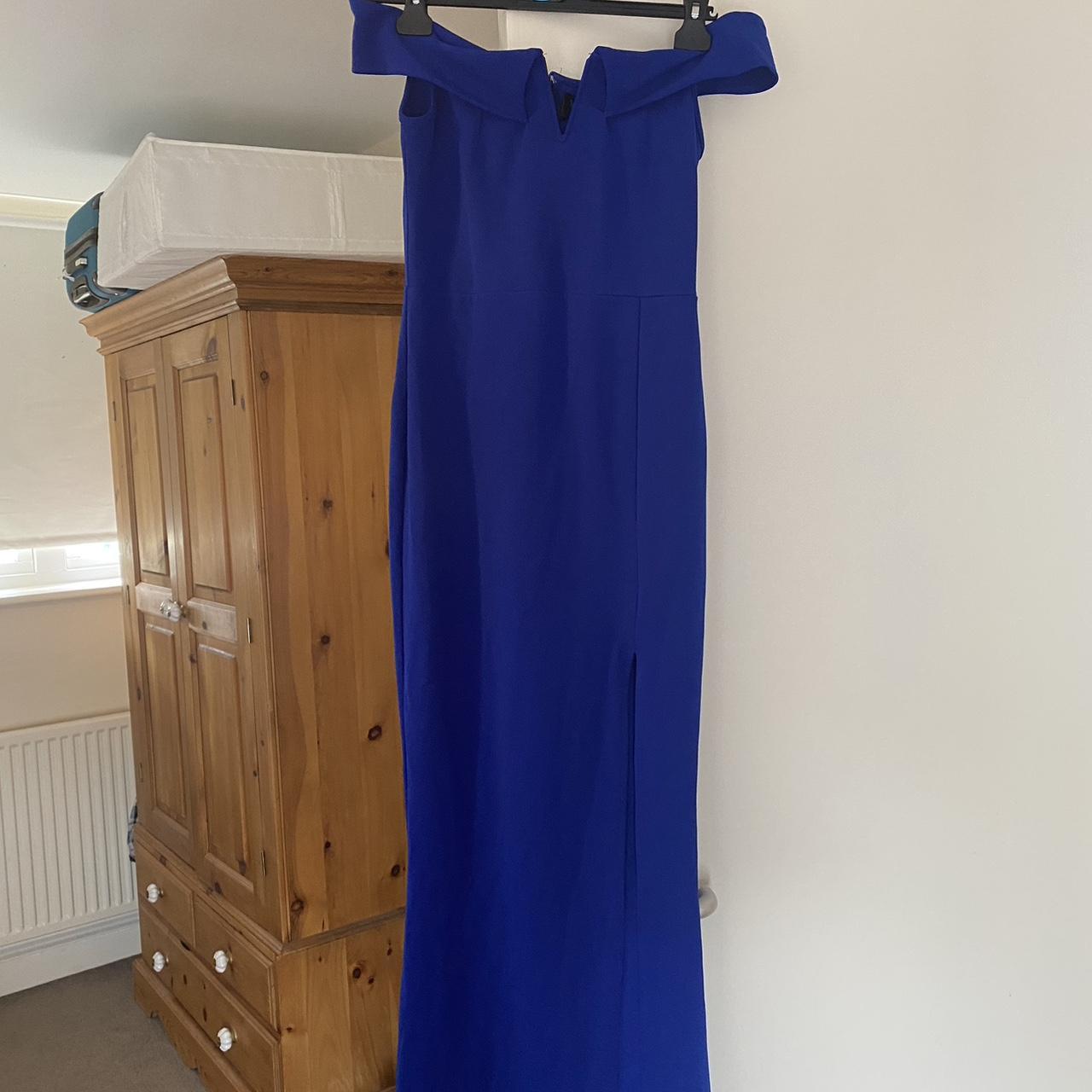 Beautiful blue dress- only worn once to grad ball.... - Depop