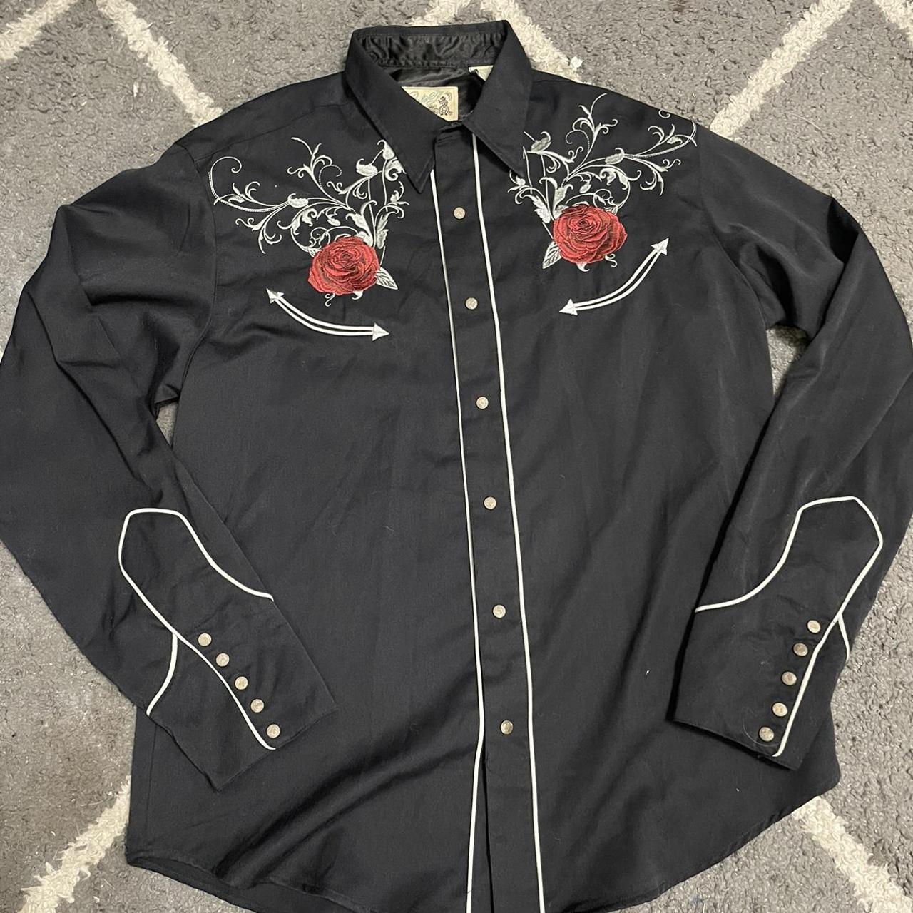 Roper brand vintage pearlsnap collared tee Tag... - Depop