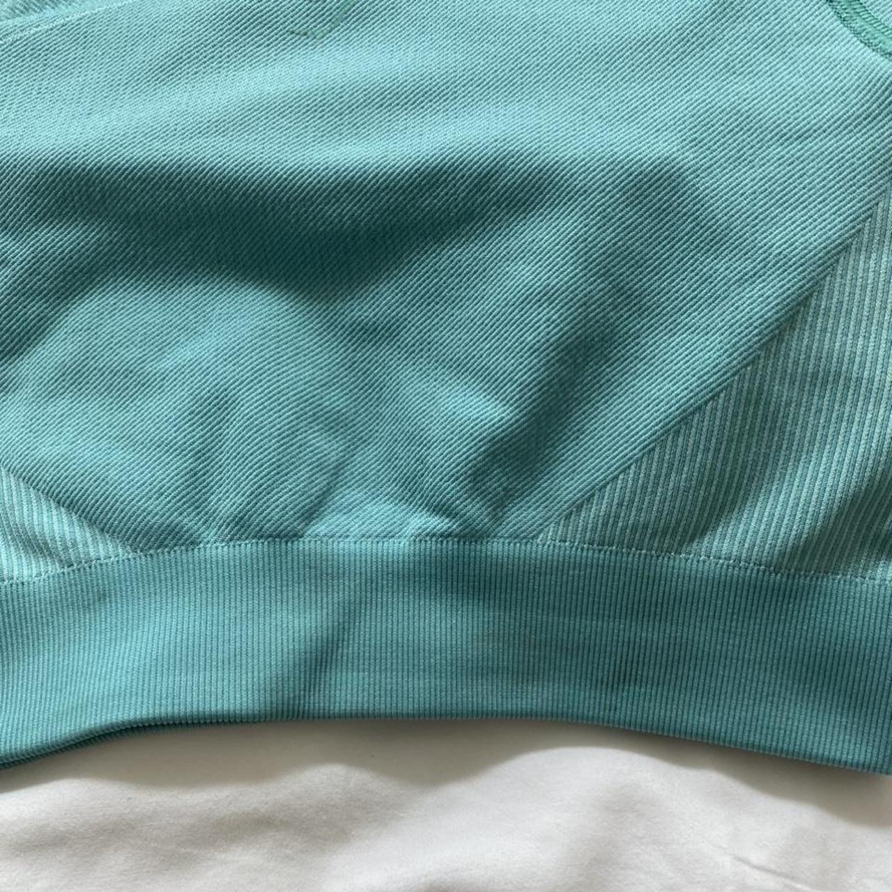 Gymshark seamless cropped blue gym top Size xs Some... - Depop