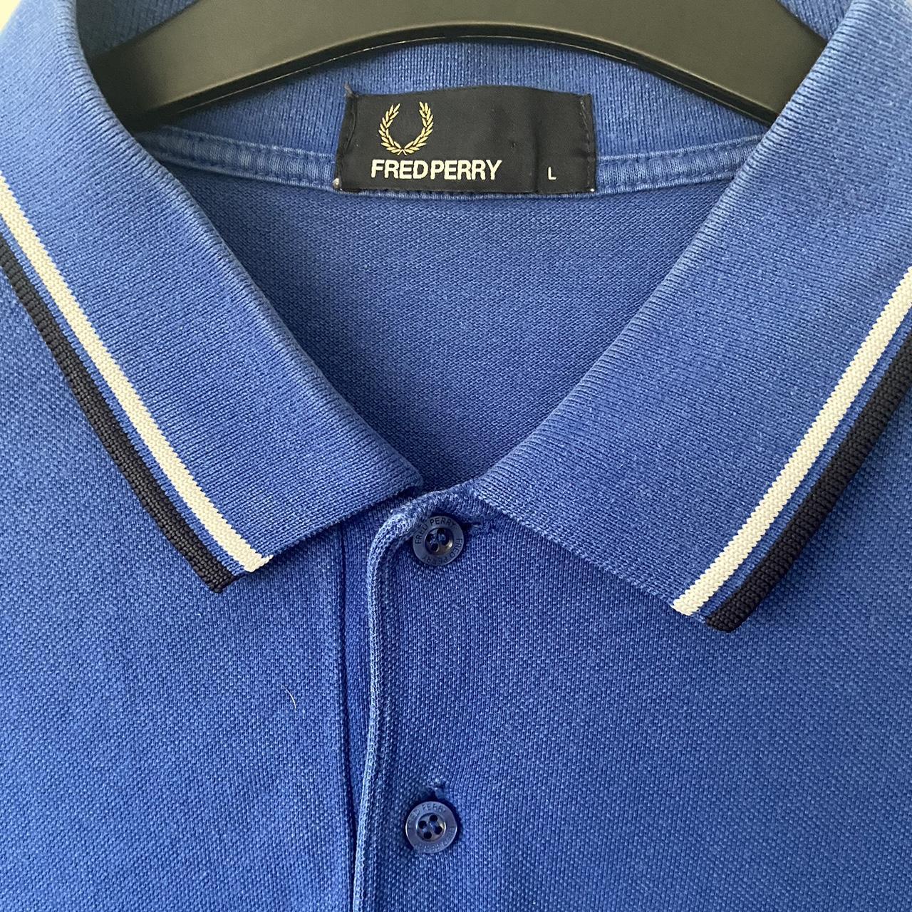 Fred Perry Men's Blue Polo-shirts | Depop