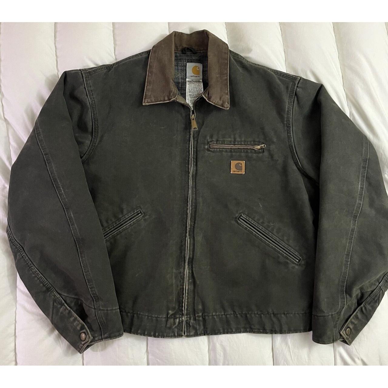VTG Carhartt Detroit Jacket J97 MOS — Size... | Depop