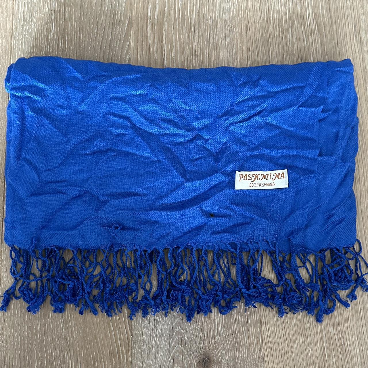 100% Pashmina ocean blue silk scarf💙 Price-$25 DEPOP... - Depop