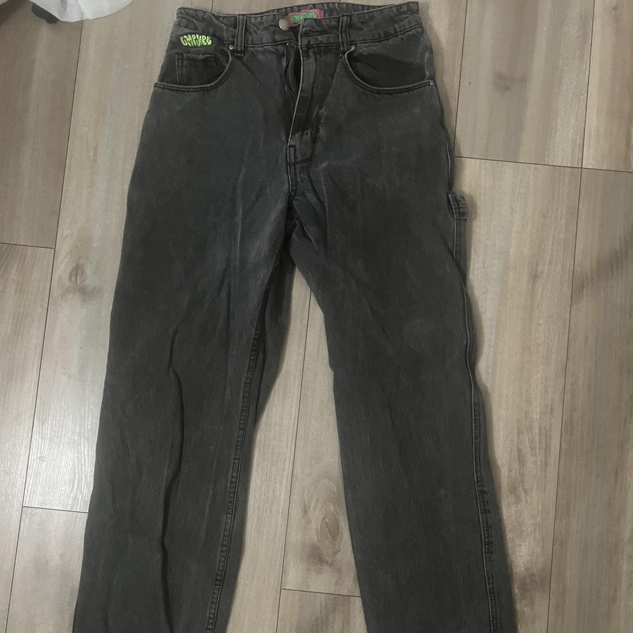 zumiez empyer black wash jeans🖤🩶 ‼️when buying DO... - Depop