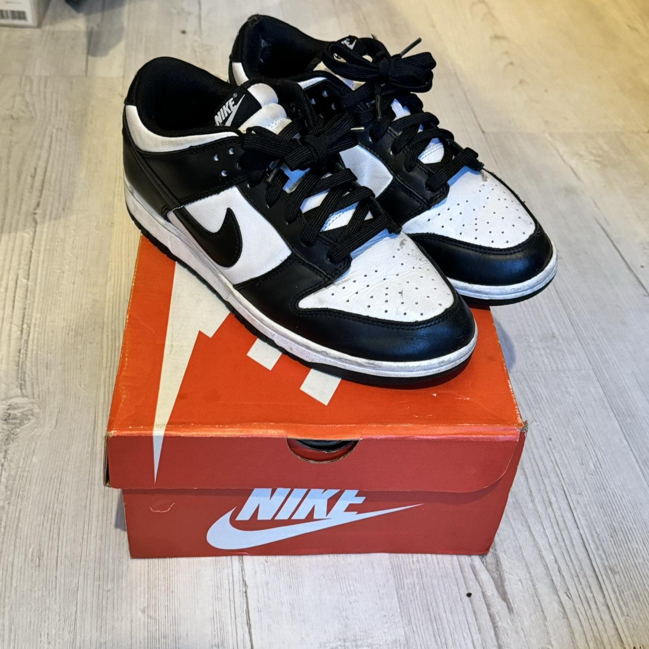 Nike Panda Dunks Size UK 7.5 Condition: 5/10... - Depop