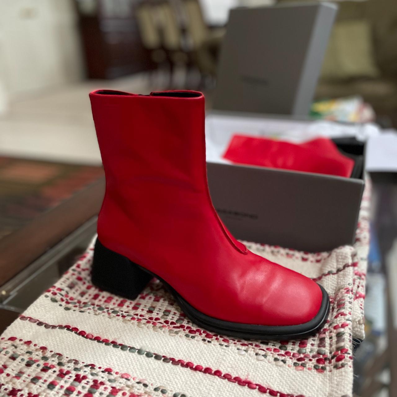 BRAND NEW SUPER GROOVY Vagabond Ansie Red Boots... - Depop