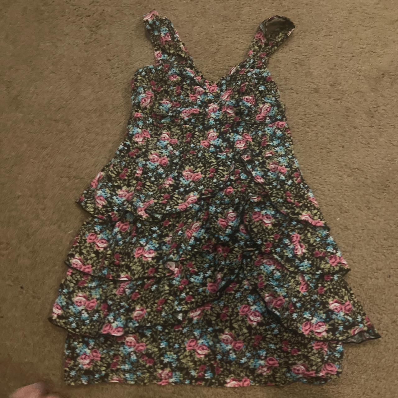 ruby rod mini dress with ruffles! - Depop