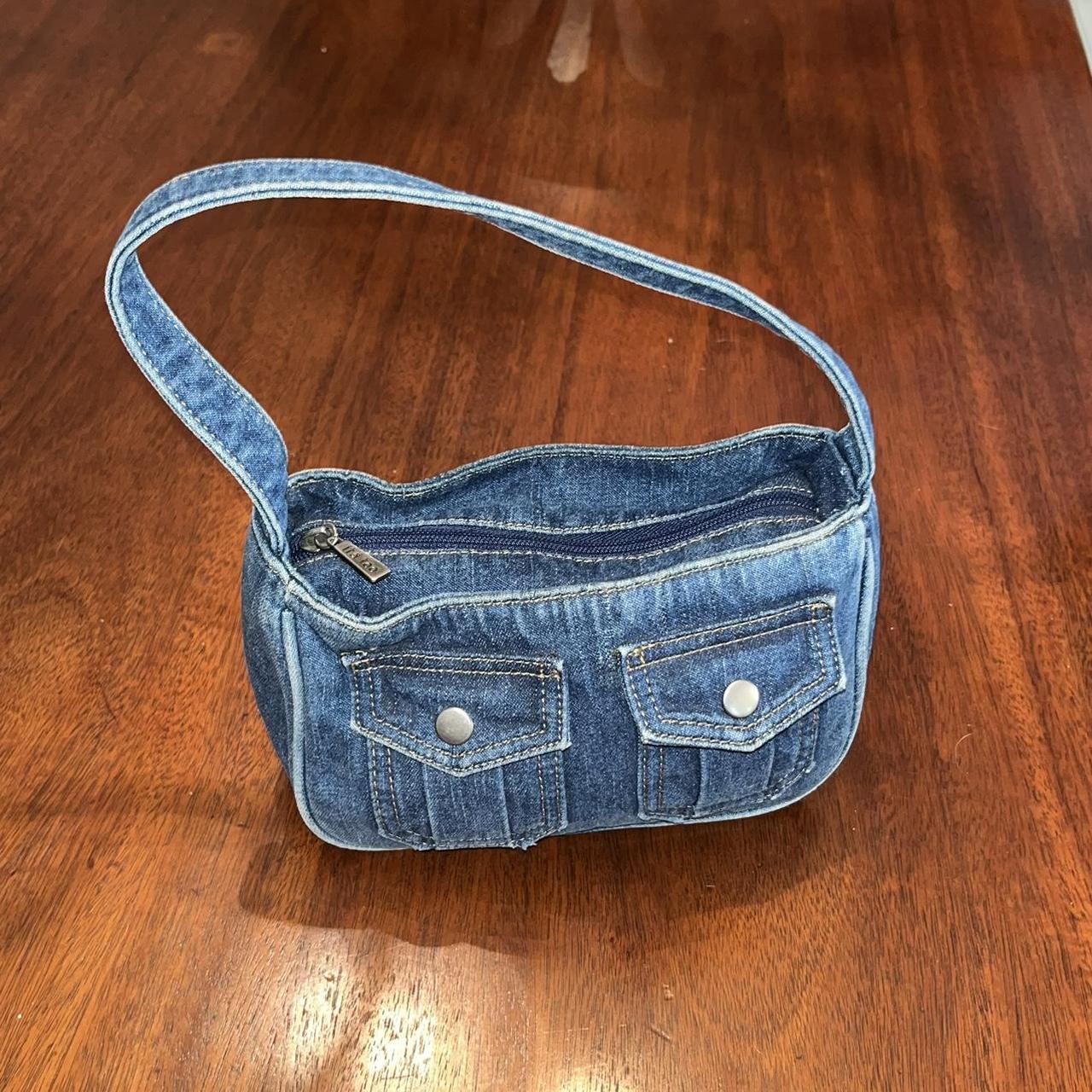 Limited Too Women's Navy and Blue Bag | Depop