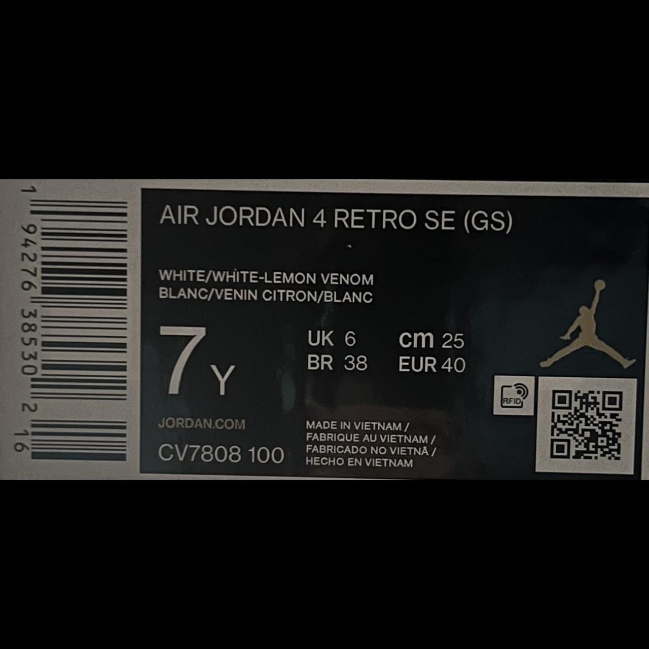 Air Jordan 4 Retro SE (GS) Size: 7y, OG Box included - Depop