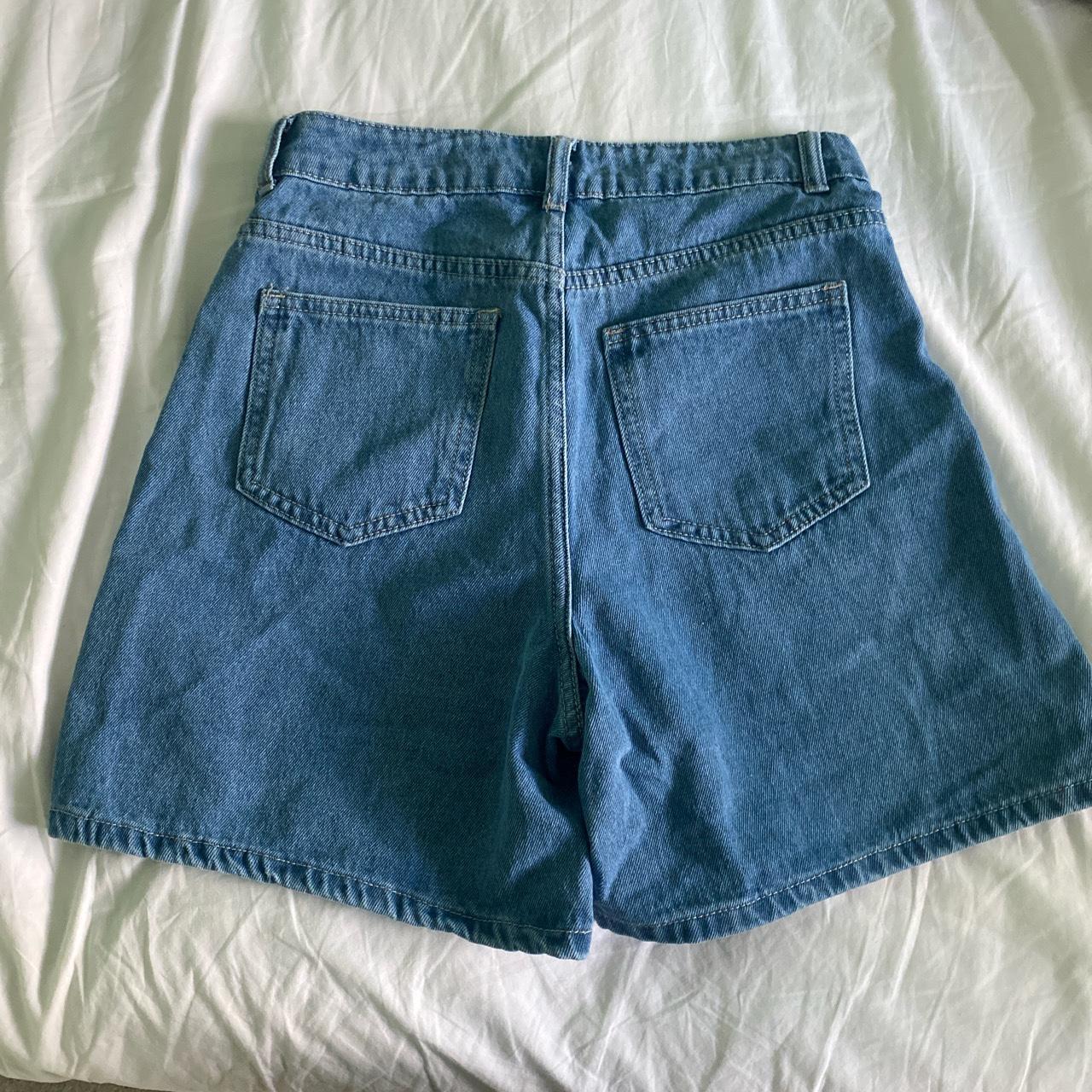 Cute denim jorts Front pockets Never worn Rise of... - Depop