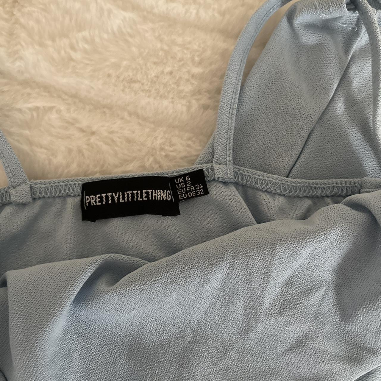 Pretty little thing maxi dress -color baby blue... - Depop