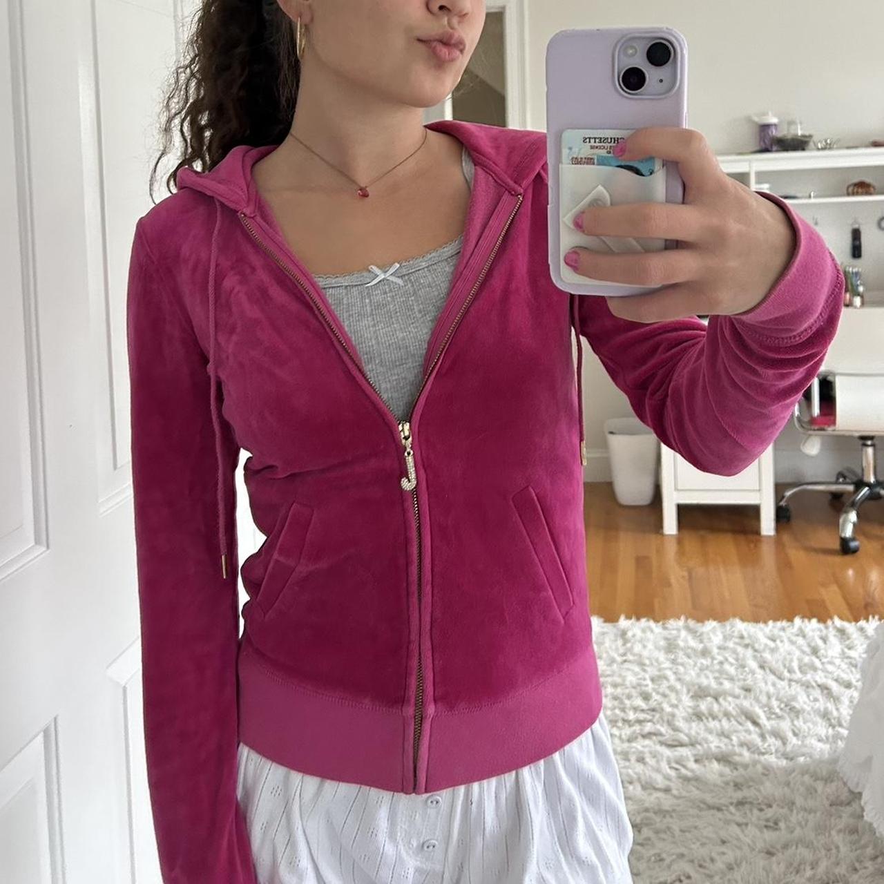 The sweetest pink juicy couture jacket... - Depop