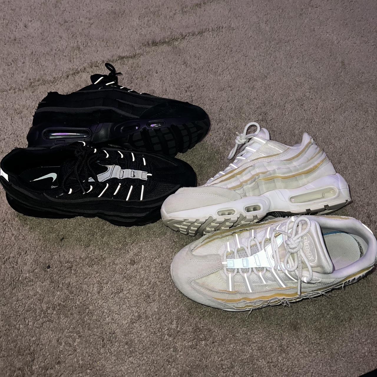 Nike air max 95 cdg Both are a 10.5 the black pair... | Depop