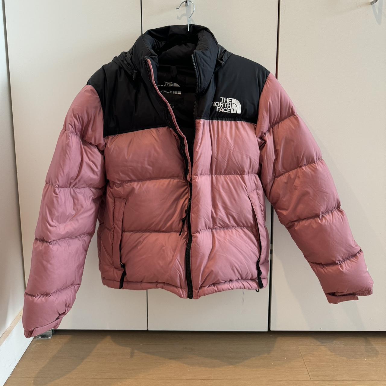 Pink North Face Puffer - Depop