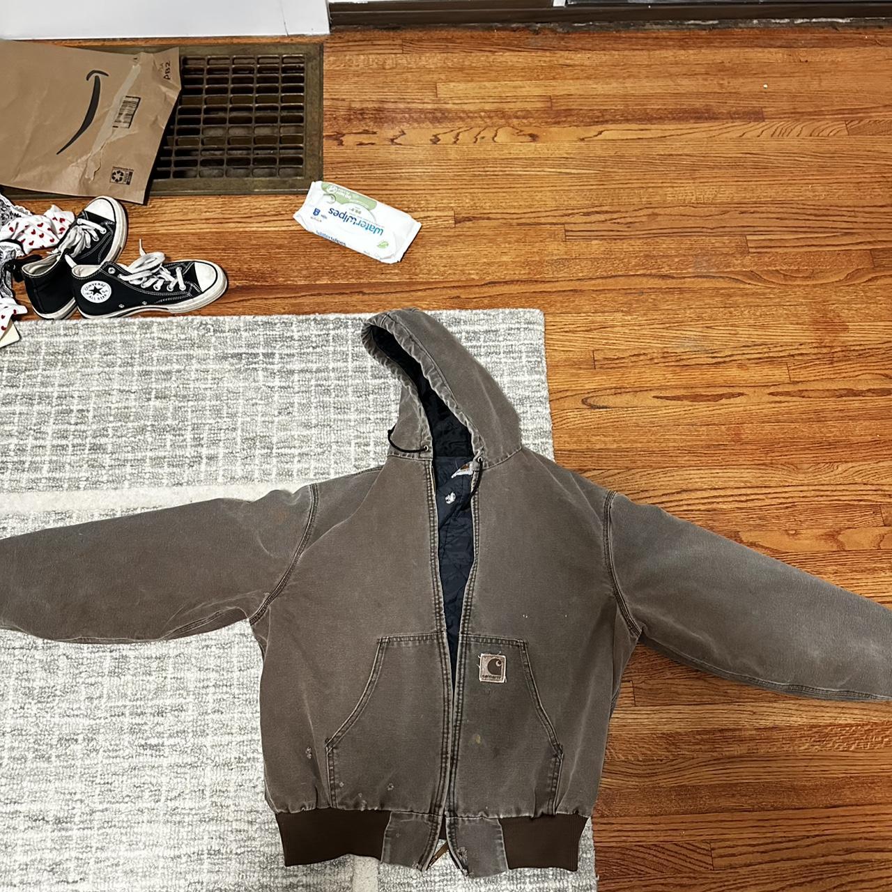 Carhartt coat 🧥 Faded asf in the mocha ☕️ colorway... - Depop