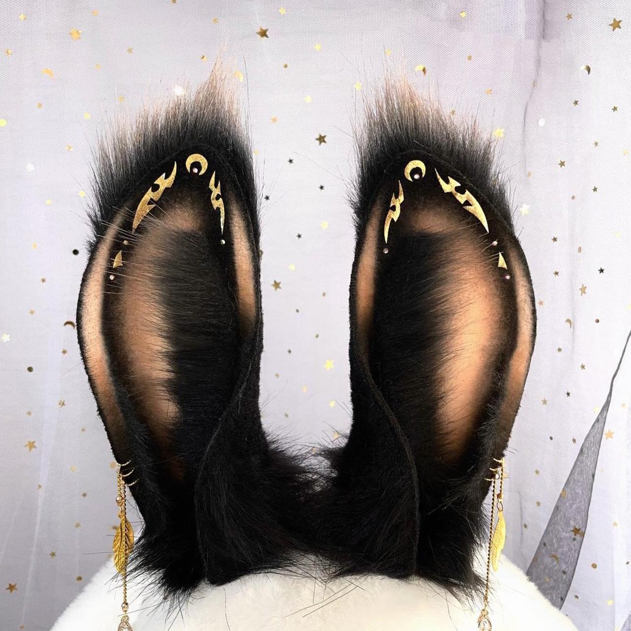 Pixelbie custom bunny/FF14 viera ears up for... - Depop