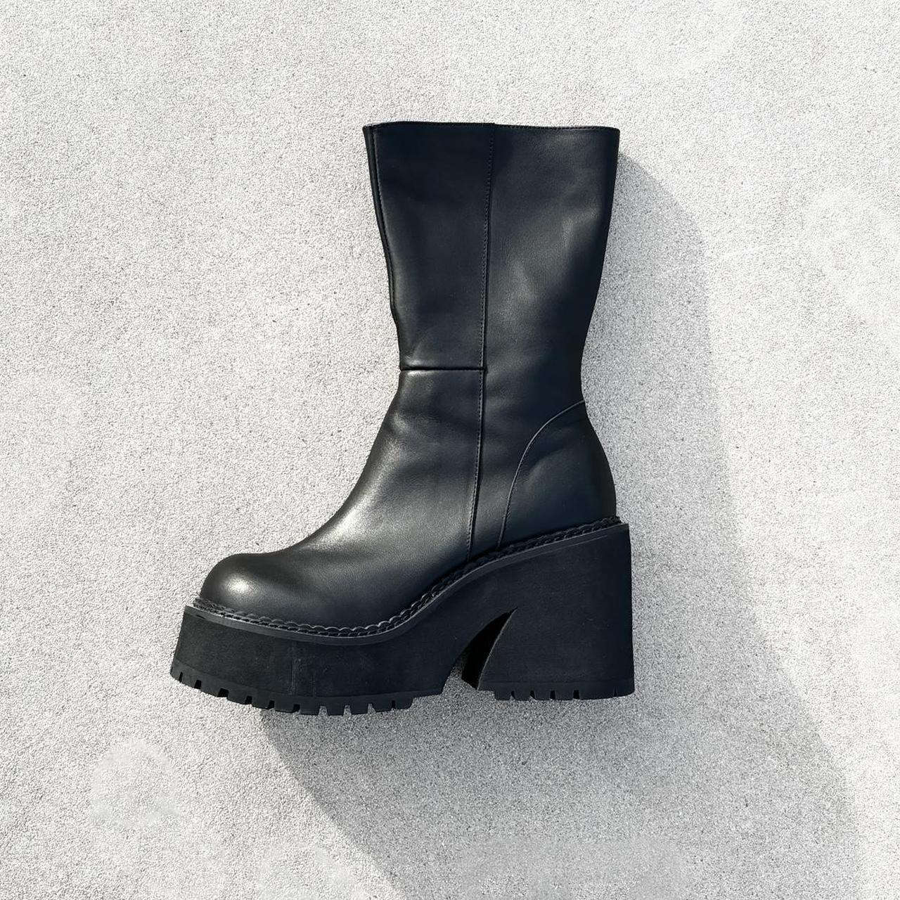 UNIF Parker boot! 🖤👢 unscuffed & unwrinkleed w/ no... - Depop