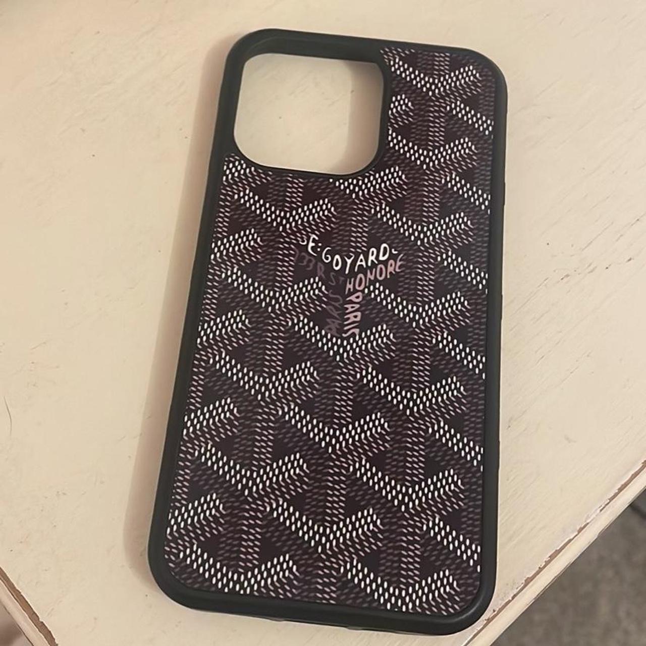 GOYARD IPHONE 13 PRO PHONE CASE NEW BLACK, WHITE &... - Depop