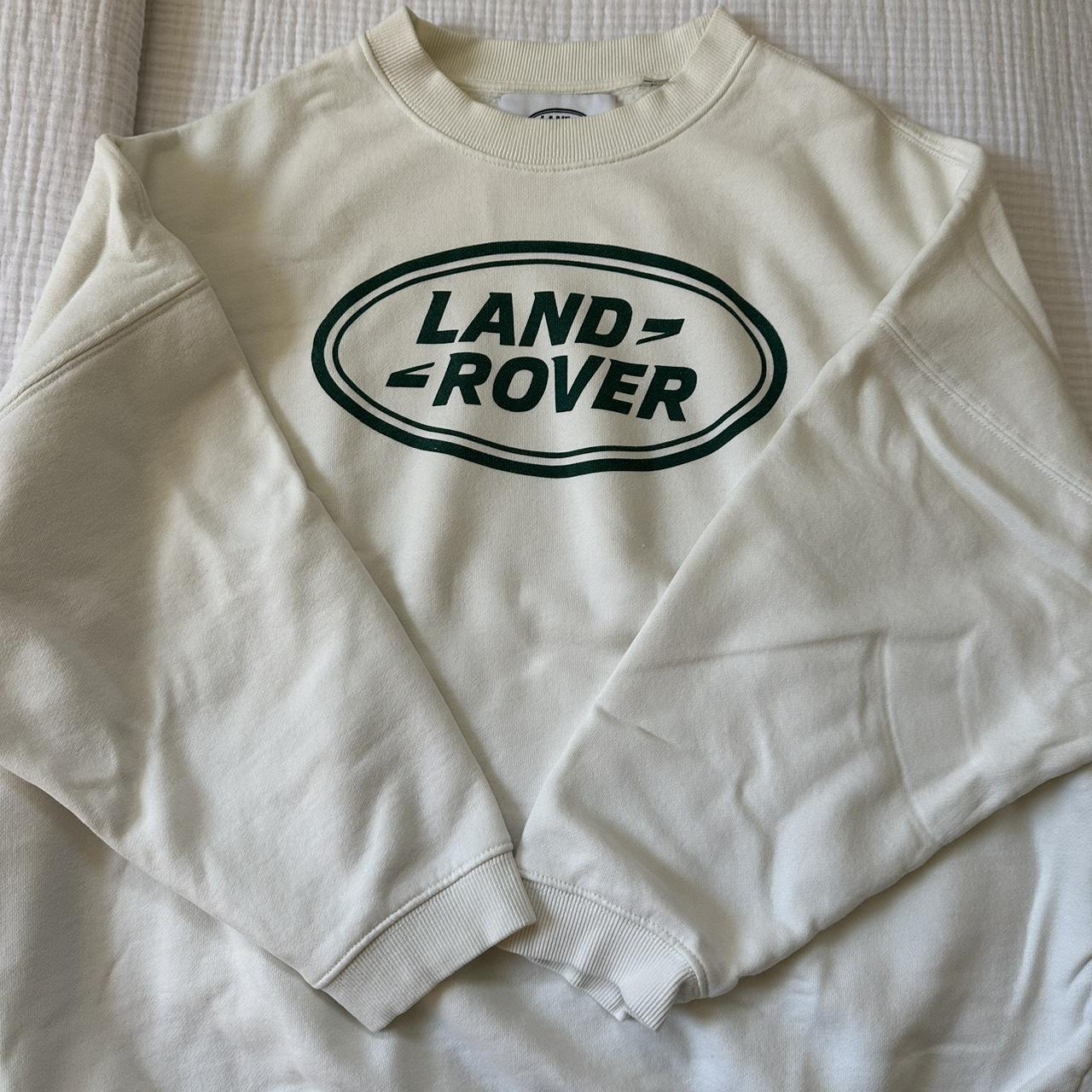PACSUN LandRover Cream Crew Neck Lightly Worn Size... - Depop