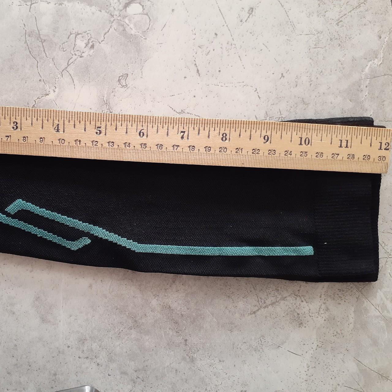 Black & Teal Compression Socks Athletic Socks Knee... | Depop