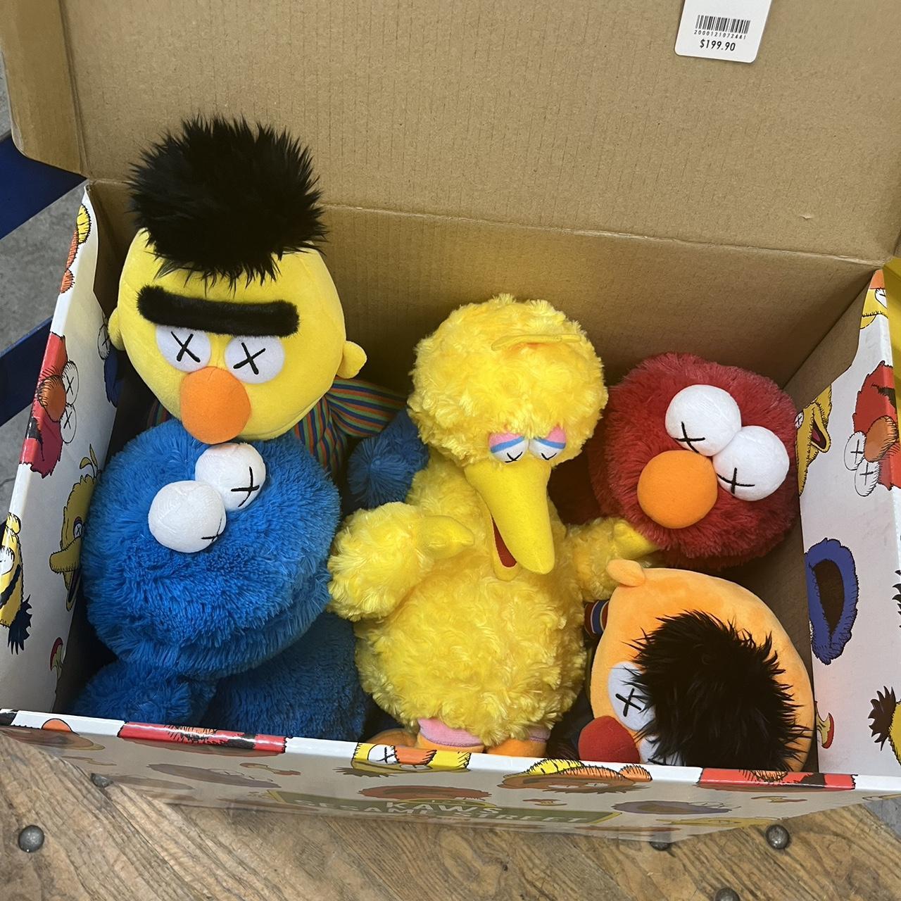 Sesame Street x Kaws collab plush toys Uniqlo - Depop