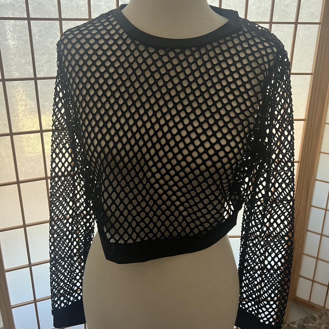 Fishnet top used once for hinata Naruto cosplay... - Depop