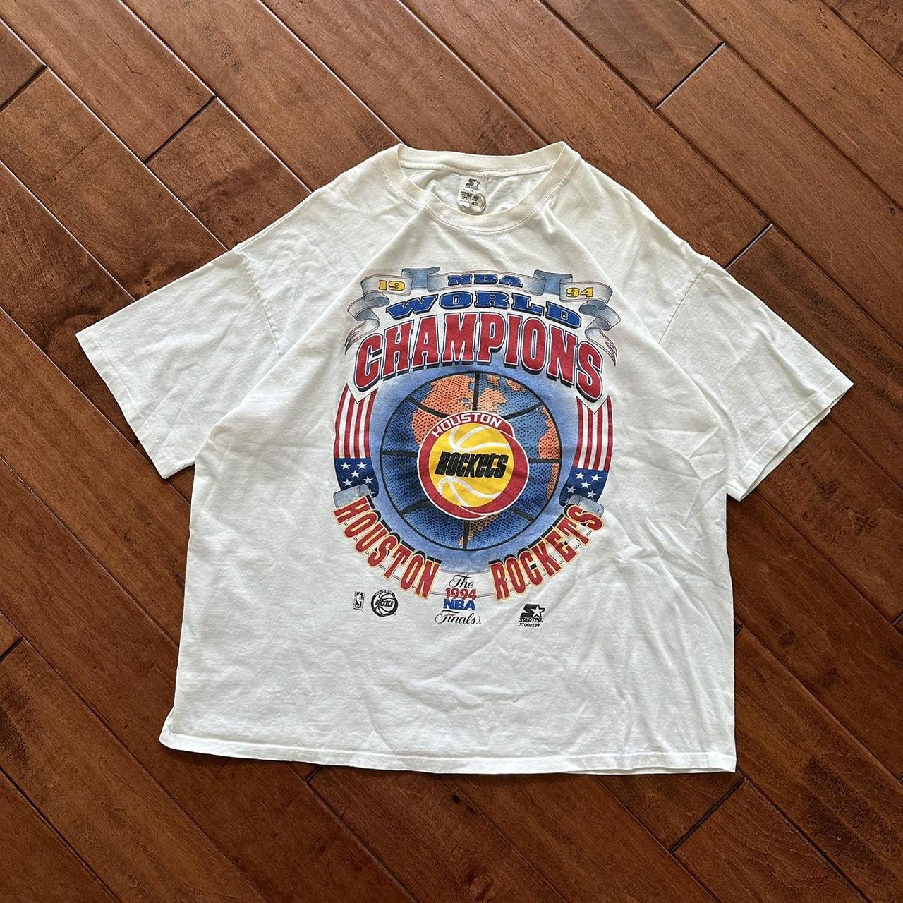 Vintage Houston Rockets Championship Shirt Size:... - Depop