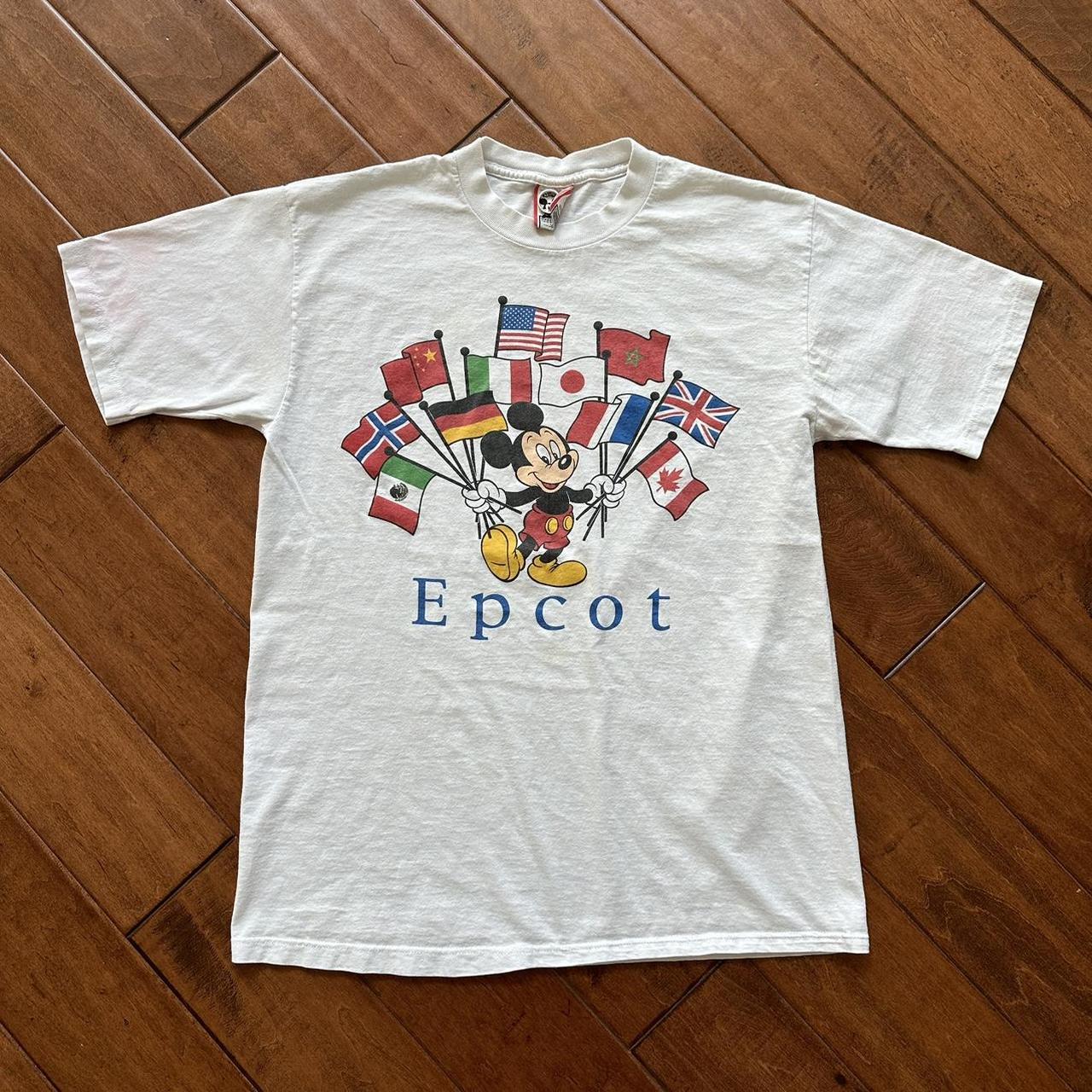 Vintage Epcot Disney Shirt Size: L, single stitch,... - Depop