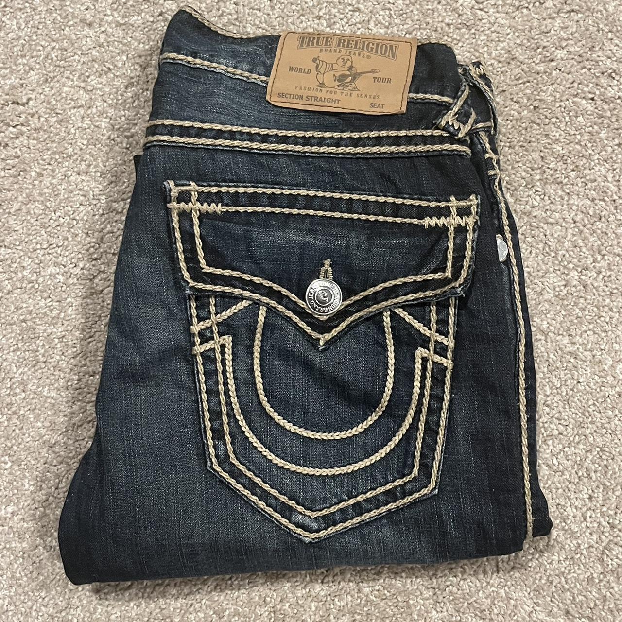 True religion jeans OG rope stitch 🪢🪢🪢 Waist size... - Depop