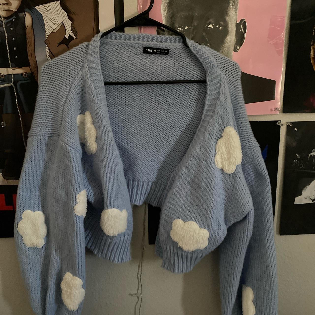 shien oversized cloud sweater it’s super cute and so... - Depop