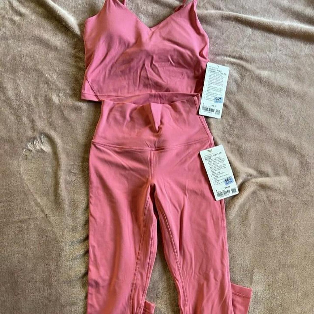 Pink Lululemon Set Dm me - Depop