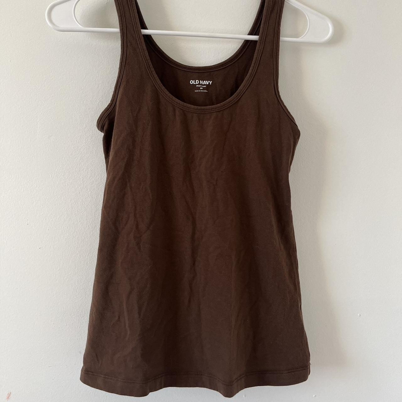 Super cute brown old navy tank top. Can be worn as a... - Depop