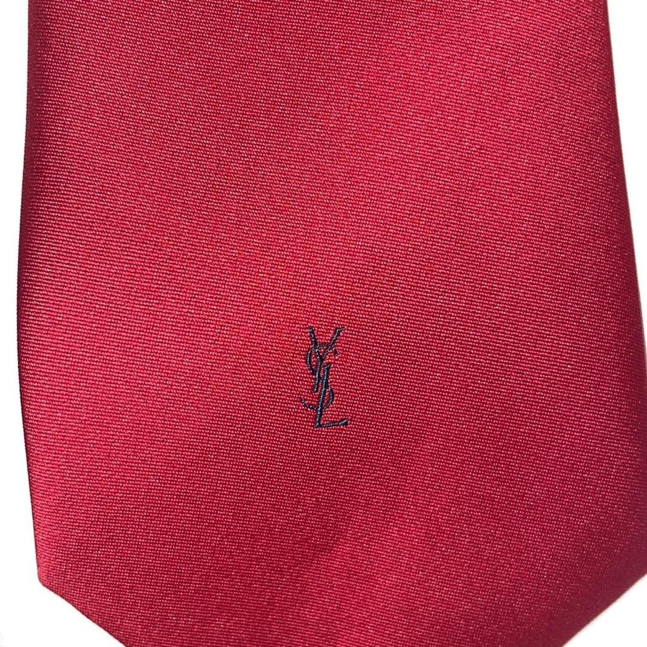 YSL Yves Saint Laurent Red neck tie. Great for the... - Depop