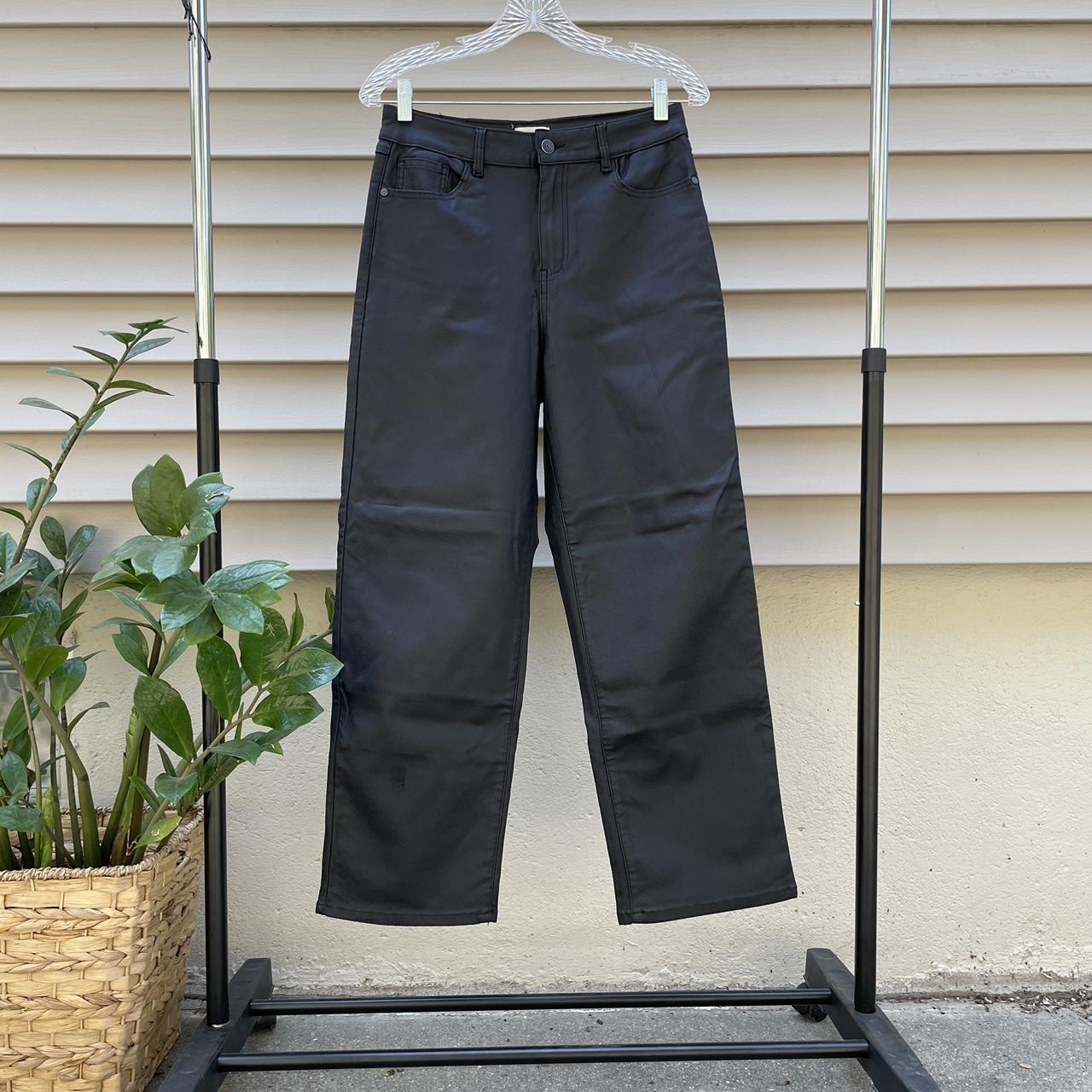 Coated pants black object size large Hi there! I’m... - Depop