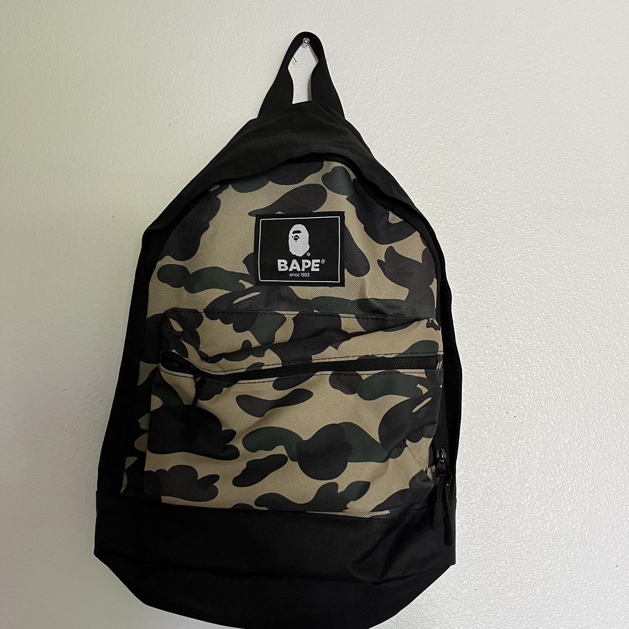 bape bag backpack never worn bought from urban... - Depop