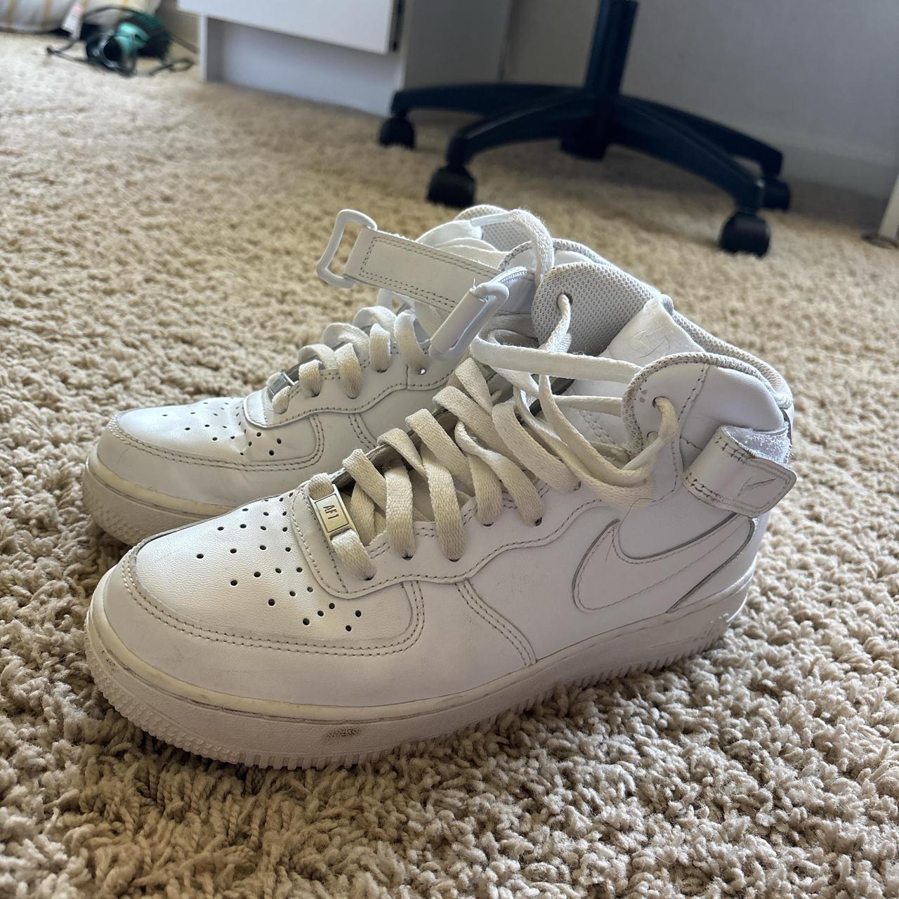 Nike Air Force One High Tops size women’s 8. Worn... | Depop