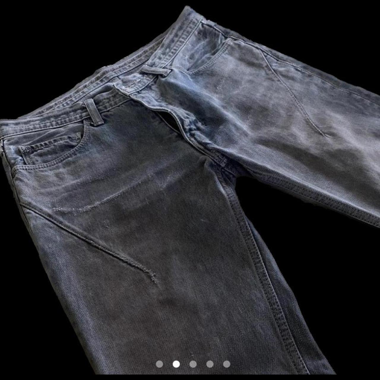 Number (N)ine Men's Blue and Grey Jeans | Depop