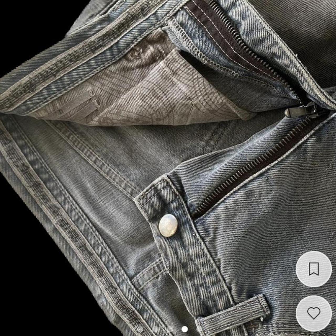 Number (N)ine Men's Blue and Grey Jeans | Depop