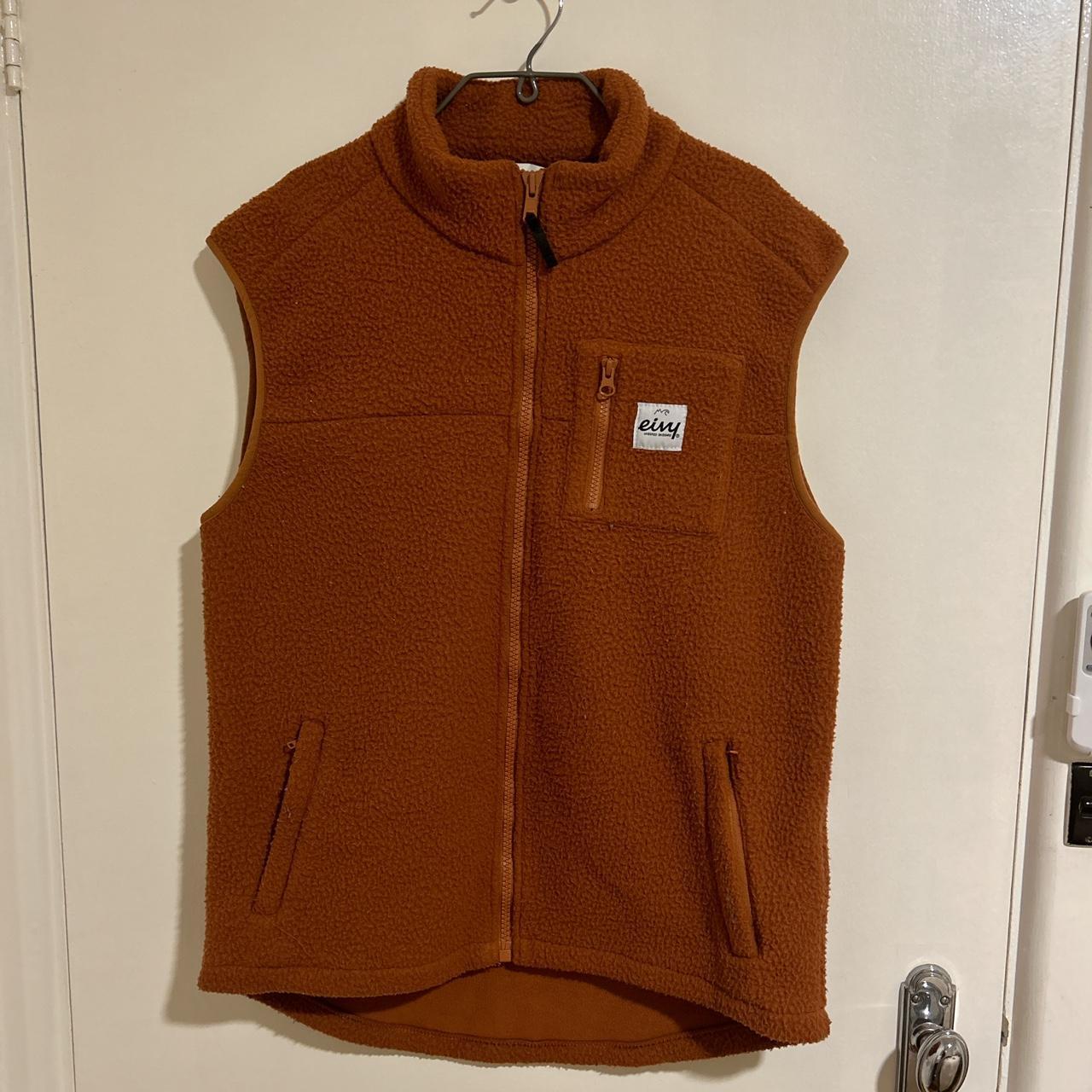 Eivy Lumberjack Sherpa Vest in rust Thick and soft... - Depop