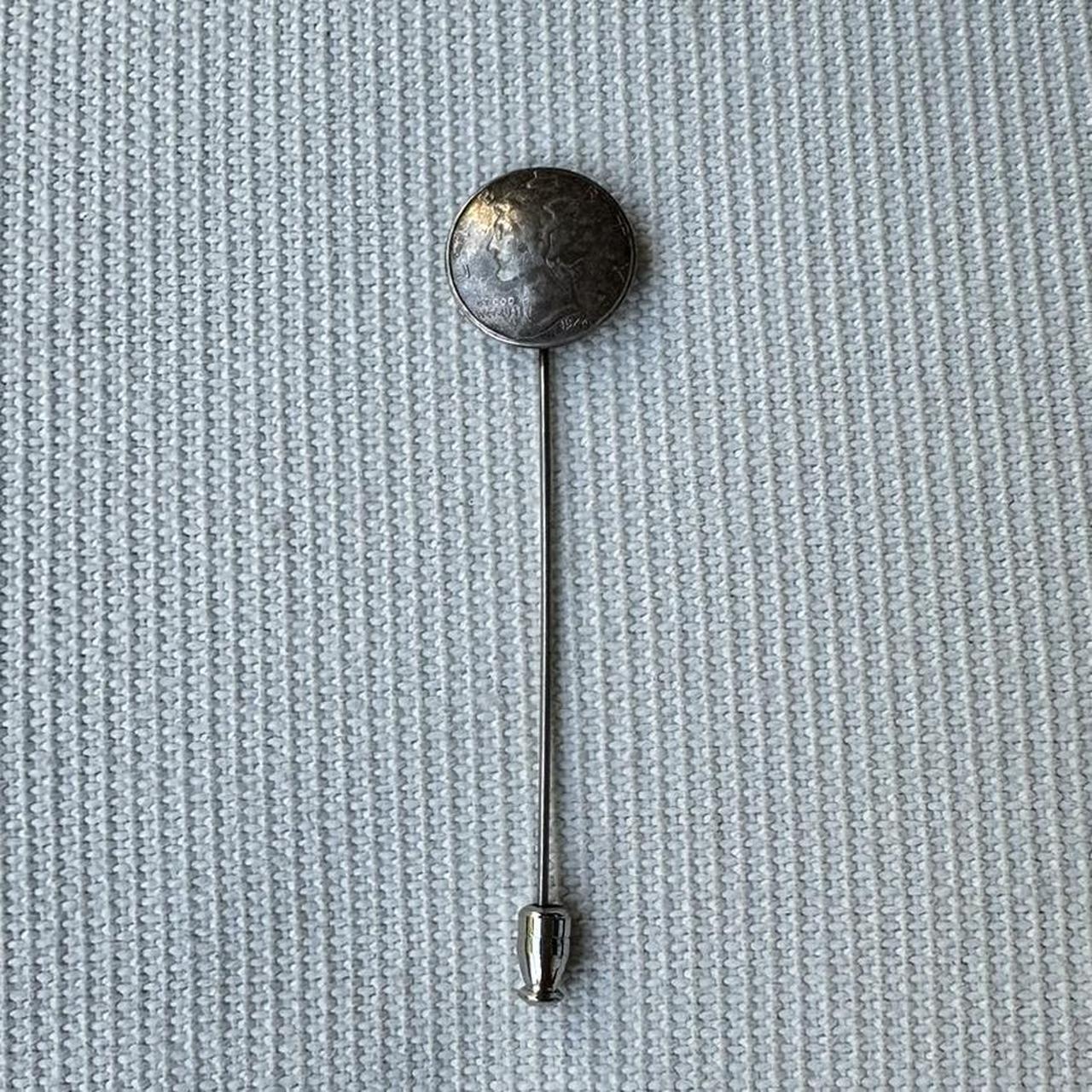 Antique Liberty Pop Out Stick Pin 1944 dime coin... - Depop