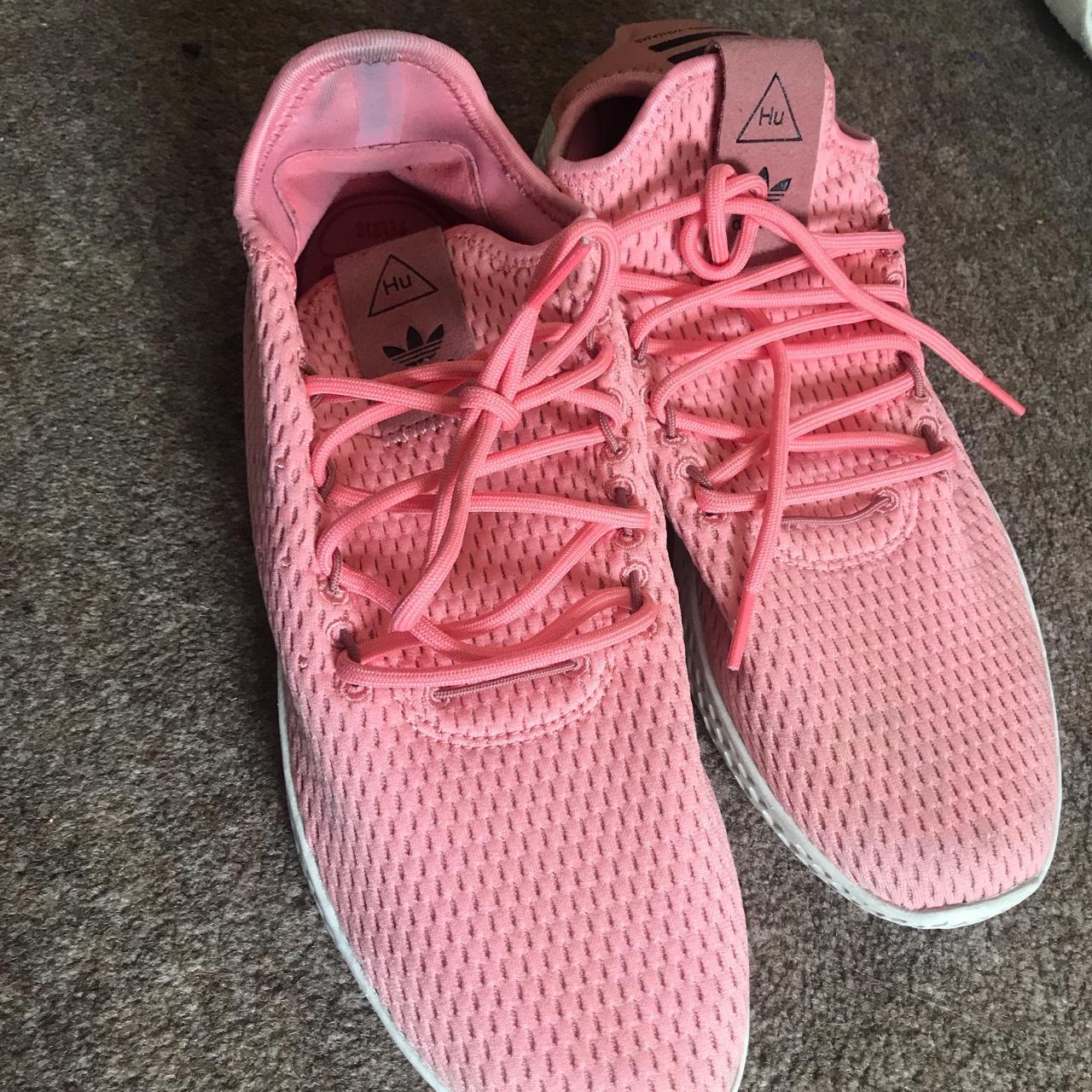 Adidas Women's Pink Trainers | Depop