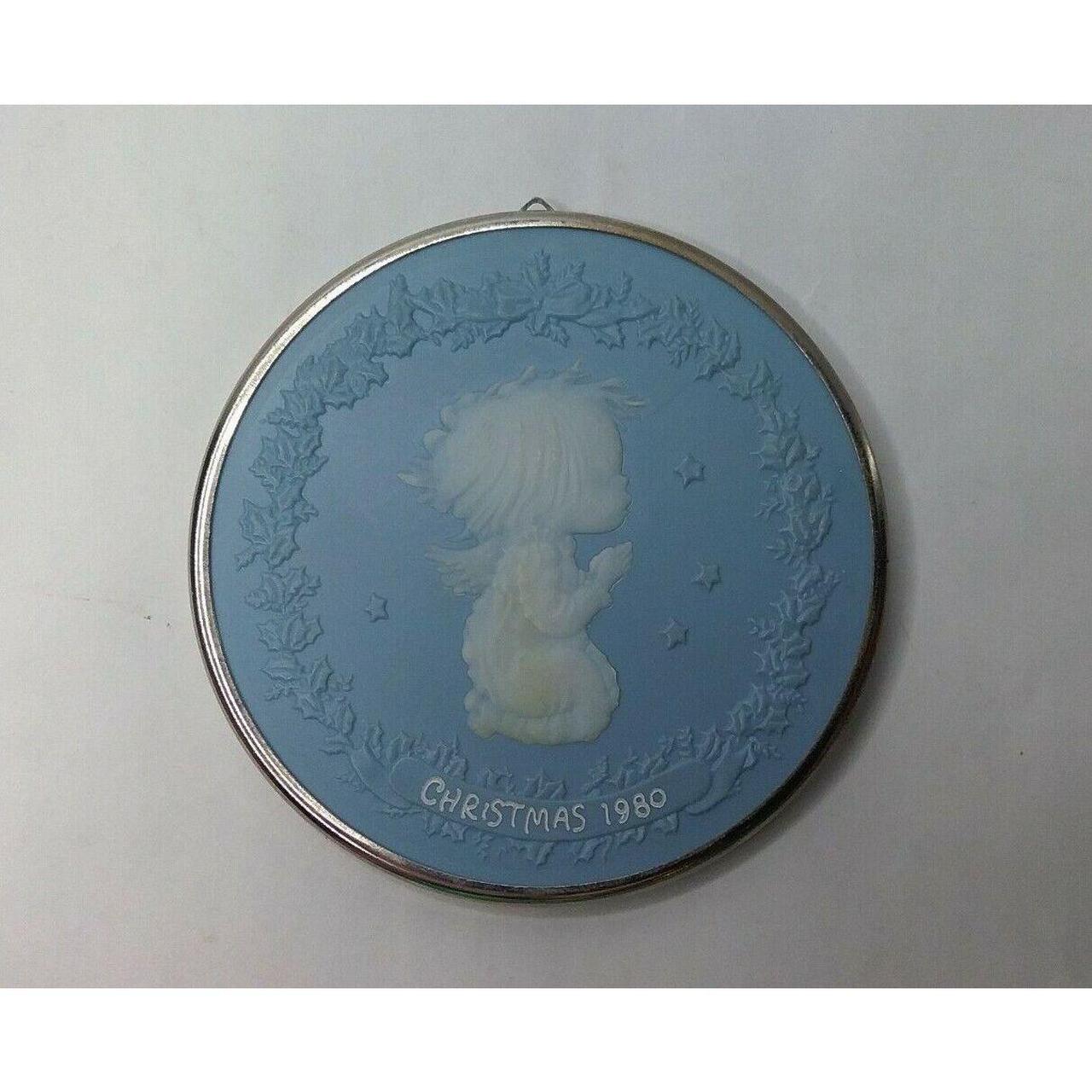 Vintage 1980 Rossetti Blue Christmas Prayer Angel... - Depop