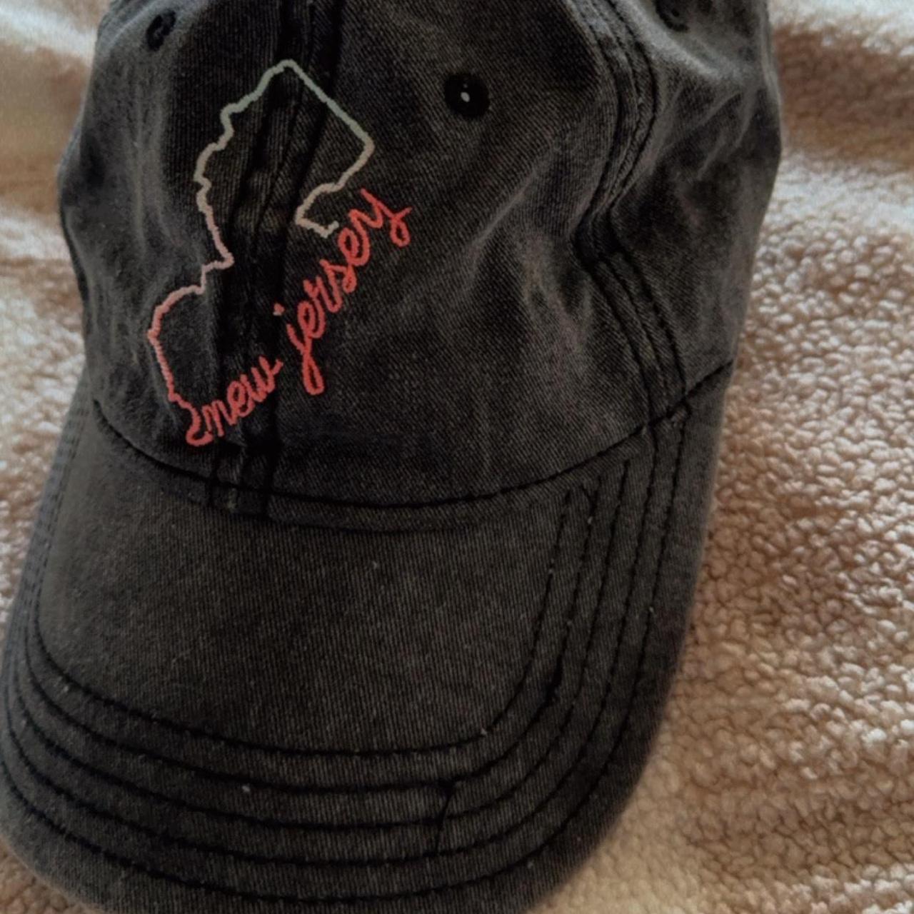 distressed new jersey baseball cap - Depop