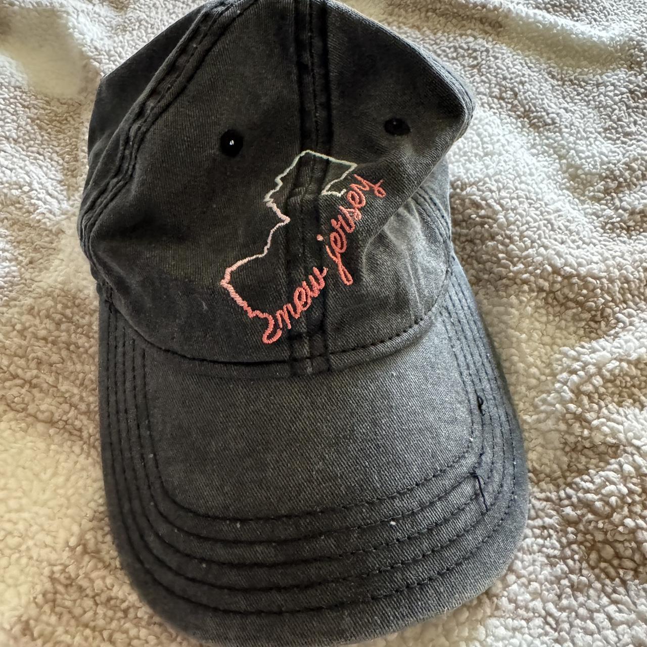 distressed new jersey baseball cap - Depop
