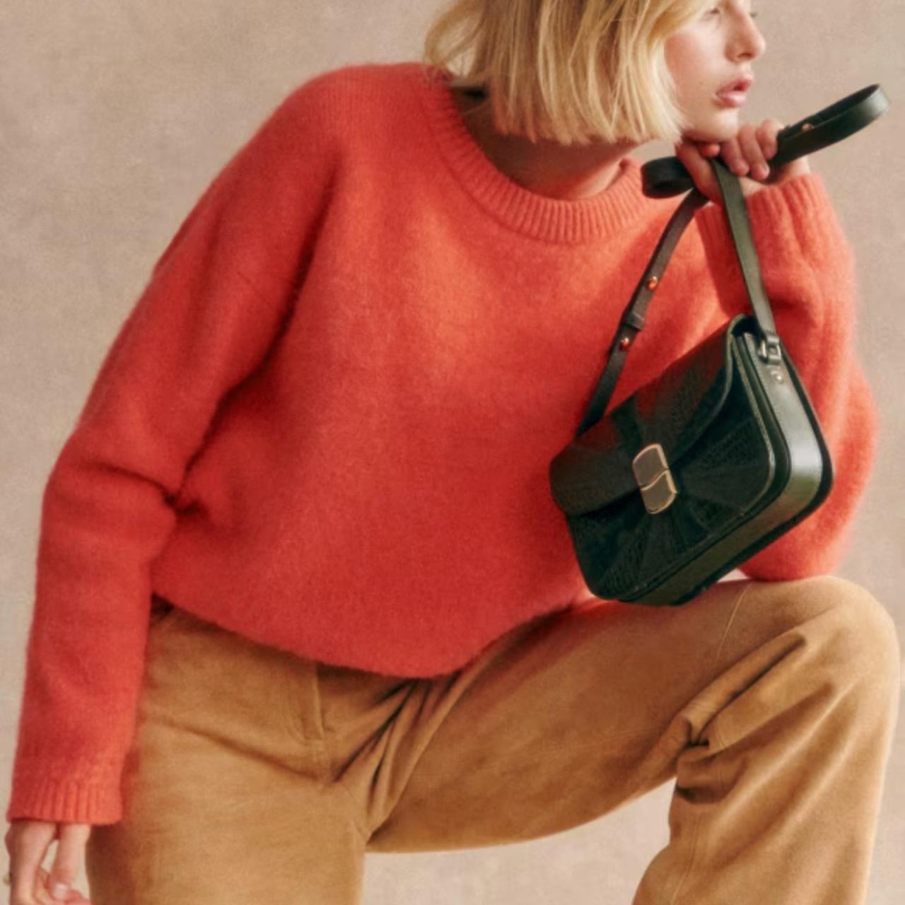 Sezane Amiel Jumper in Vine Peach Size L NEVER WORN... | Depop