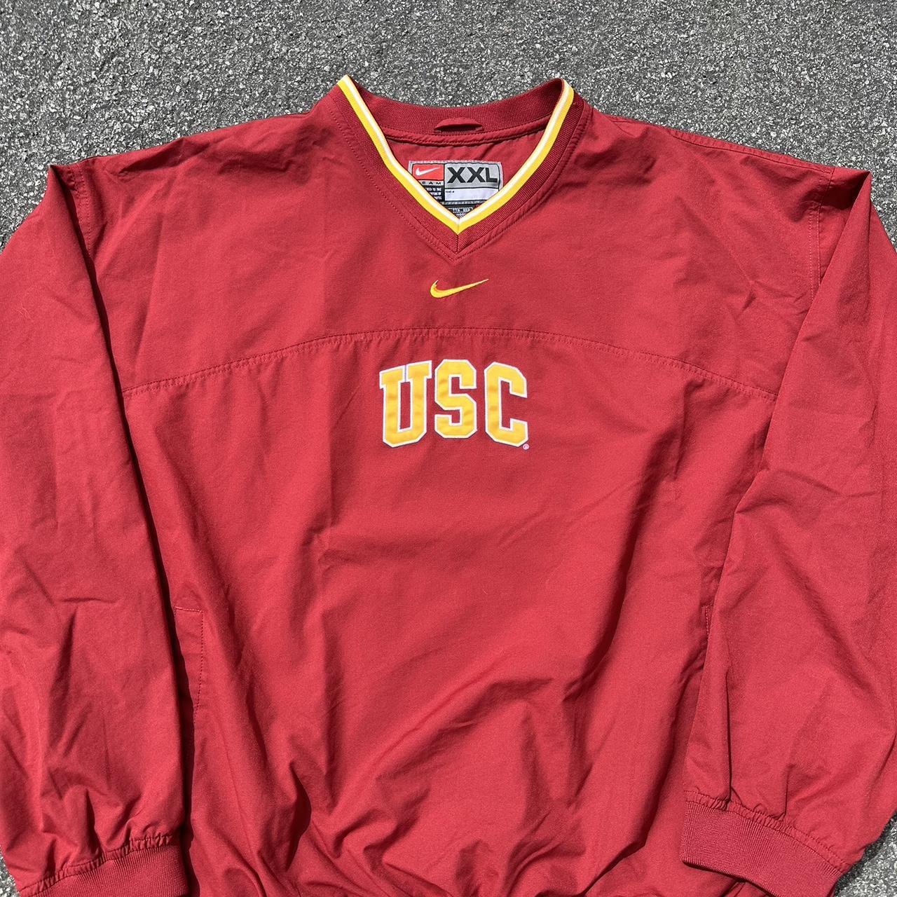 USC Center Swoosh Windbreaker. Mens size XXL,... - Depop