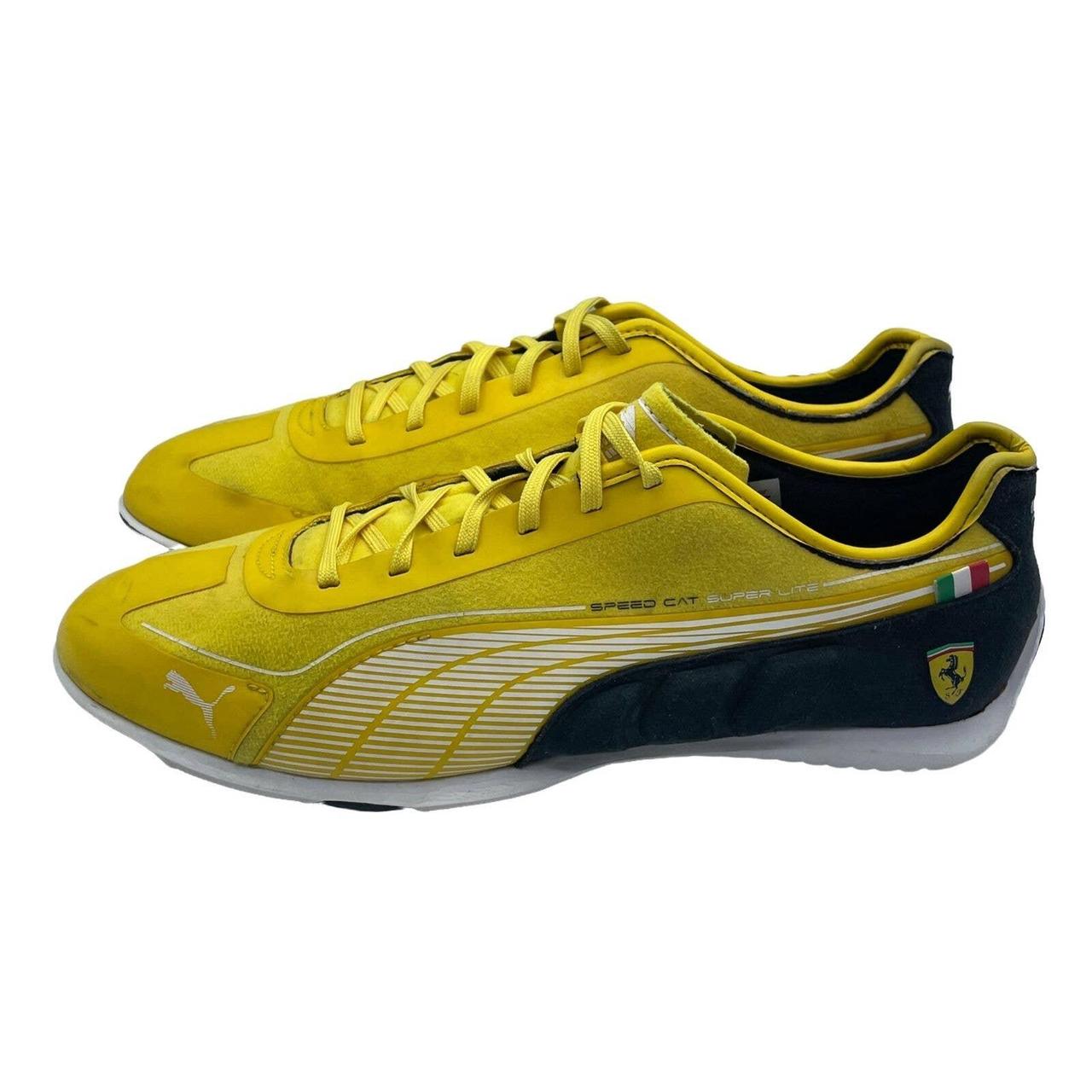Puma Ferrari Speed Cat Super Lite Low Yellow Driving... - Depop