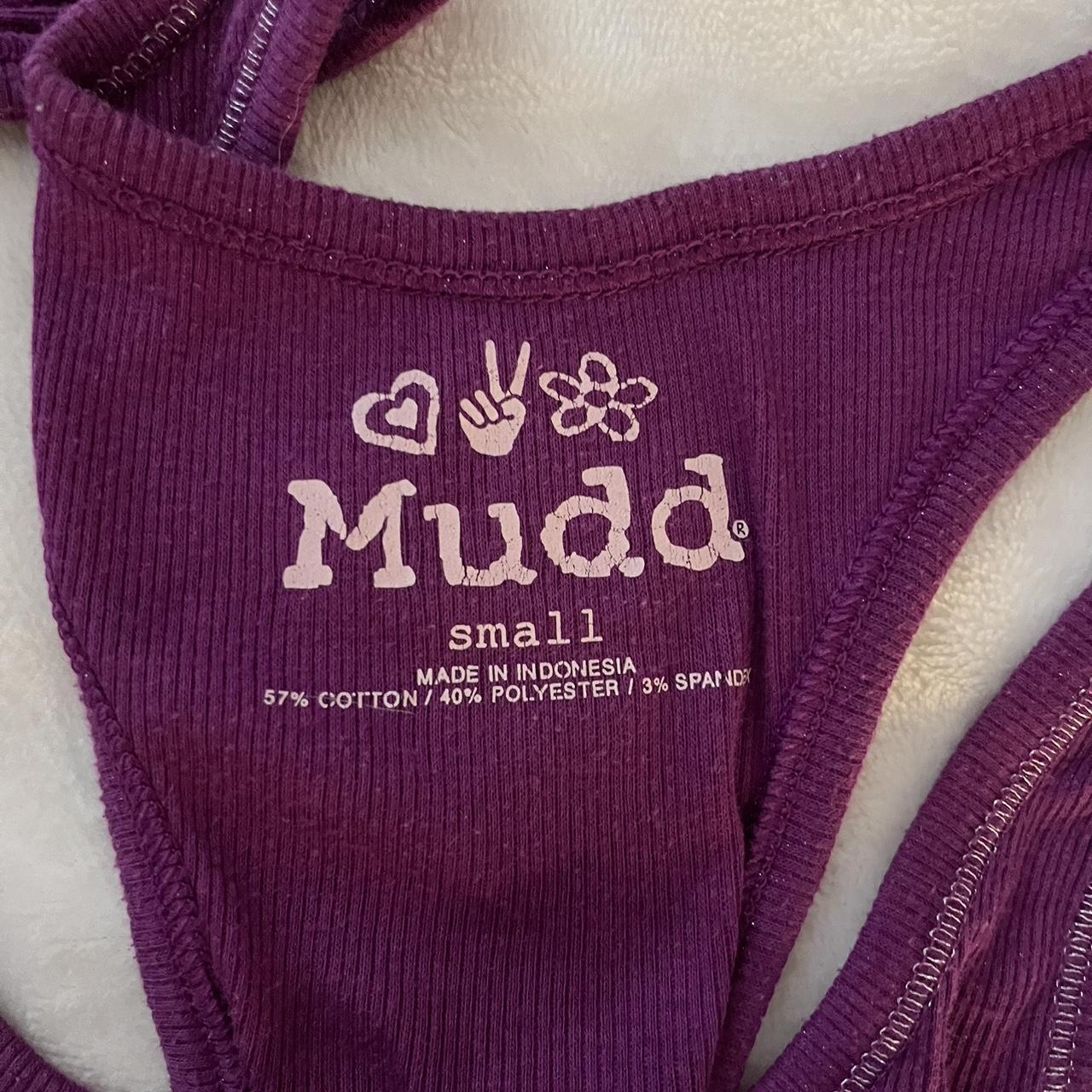 Purple tank long top Mudd size s Sparkles - Depop