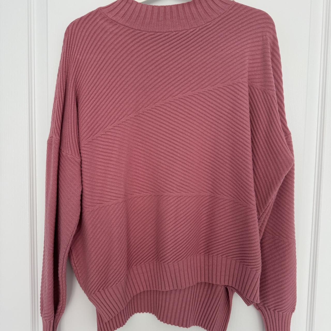 Oversized pink sweater good condition - size S -... | Depop